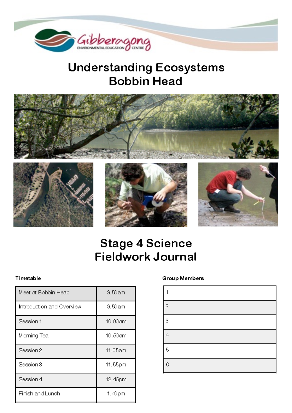 Ecosystem Investigations Booklet - Understanding Ecosystems Bobbin Head ...