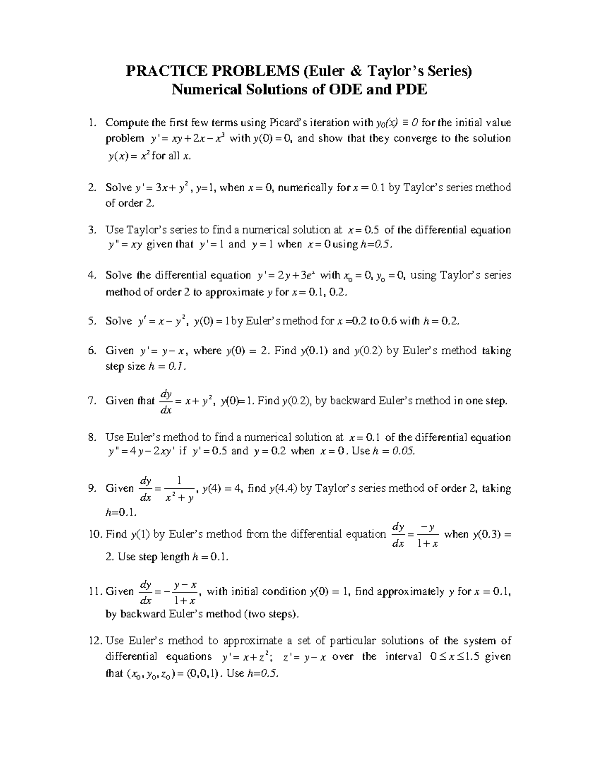 NSDE-Assignment-1 - Practice tutorial shared by professor - PRACTICE ...