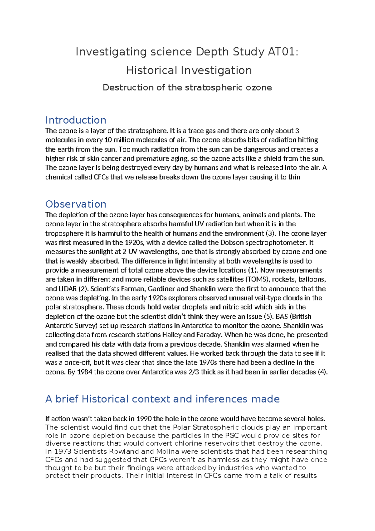 ATO1 historical investigation - Copy - Investigating science Depth ...