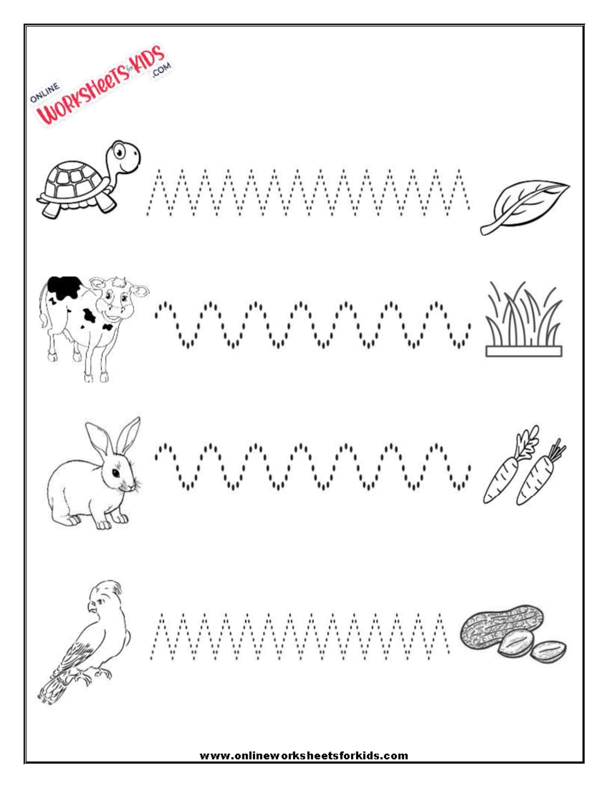 Curved And Zig Zag Line Tracing Worksheet 2 - Earth & Life Science ...
