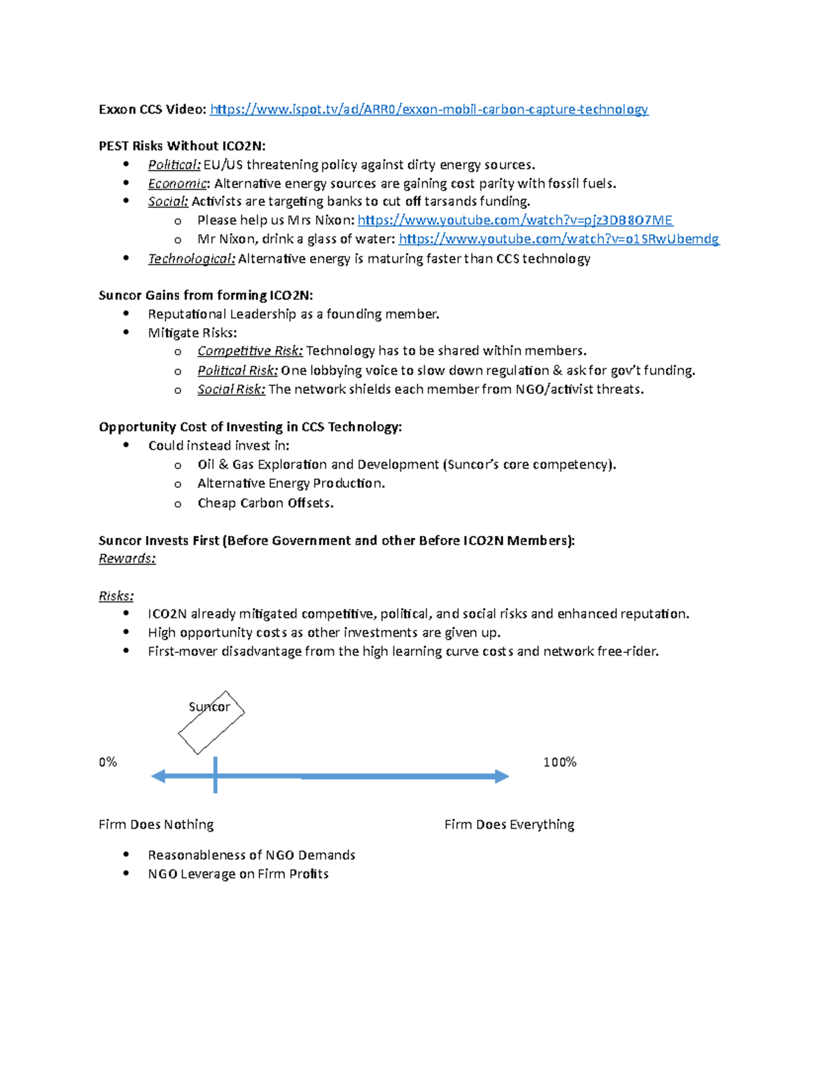 Topic 8 Case Debrief Boardwork - Exxon CCS Video: - Studocu