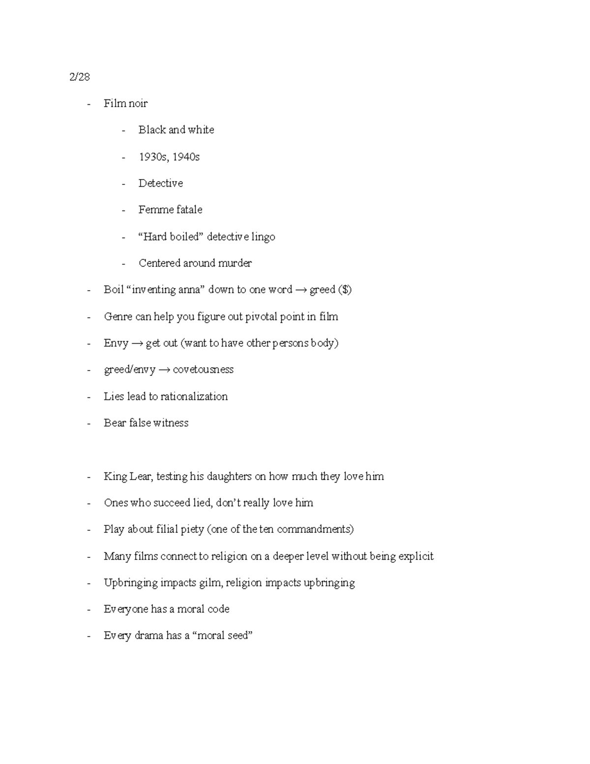 Script Analysis 2.28 Notes - 2/ Film noir Black and white 1930s, 1940s ...