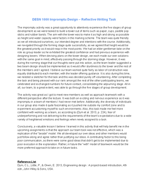 Group work - Summary Engineering Design - The generation of concepts of ...