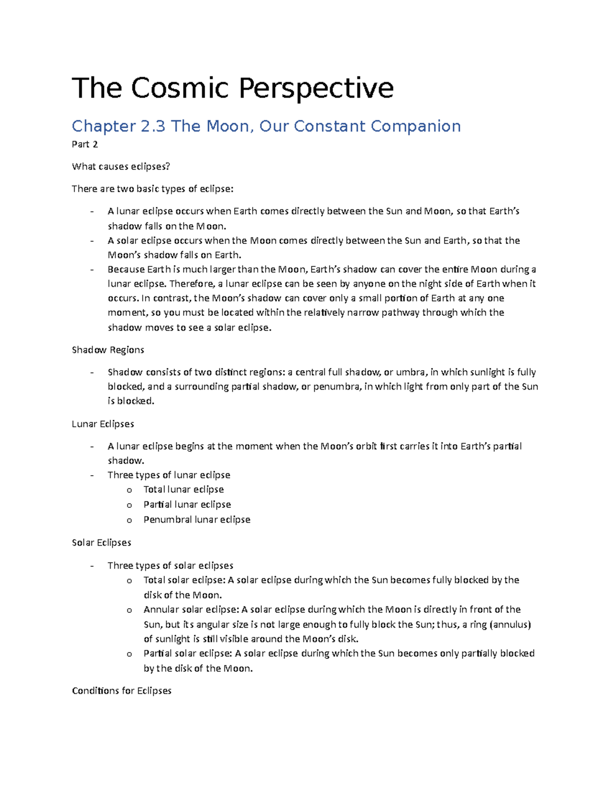 The Cosmic Perspective 3 Part 2 - The Cosmic Perspective Chapter 2 The ...