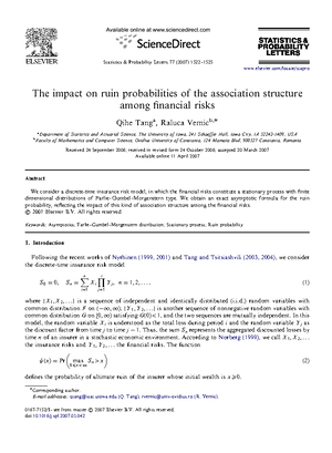 The gamma coefficient revisited - Statistics & Probability Letters 77 ...