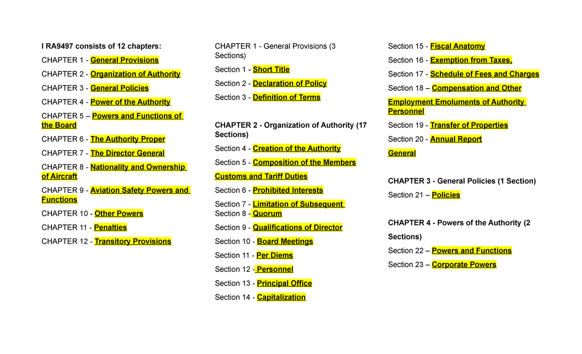 I RA9497 consists of 12 chapters - I RA9497 consists of 12 chapters ...