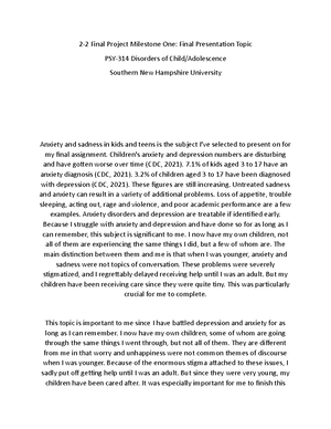 Milestone One-Final Project Topic Presentation - 2-2 Final Project ...