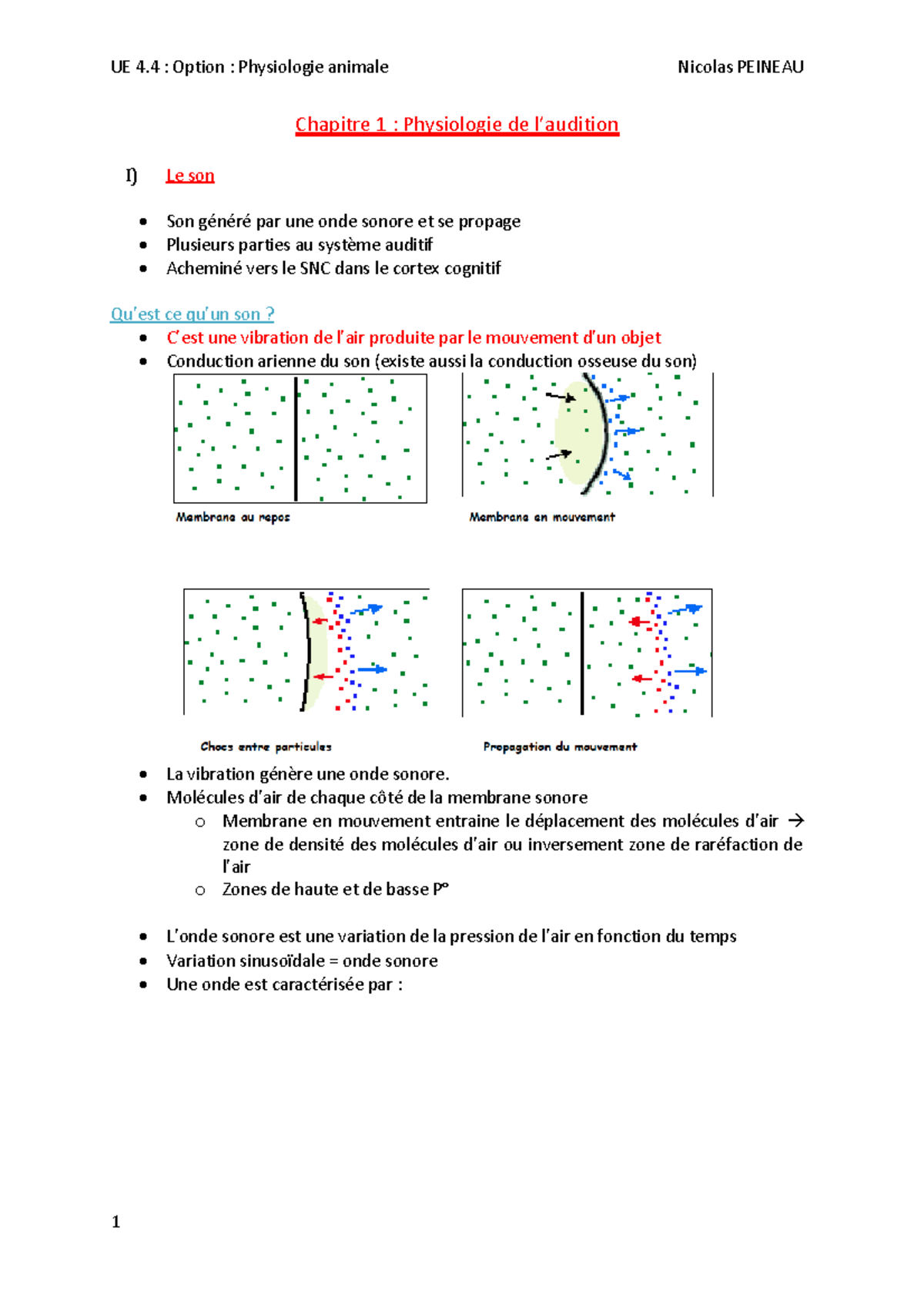 Chapitre 1 physio - Warning: TT: undefined function: 32 Chapitre 1 : Physiologie de l’audition I ...