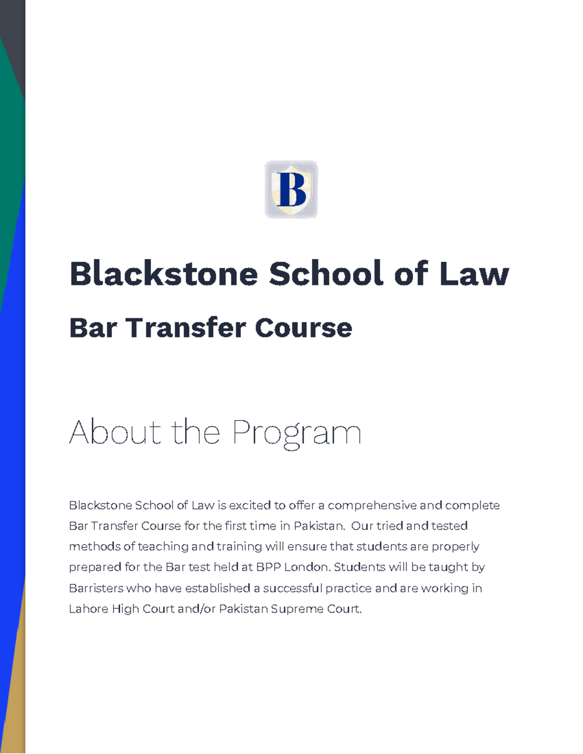 Bar Transfer Course [Booklet]-1 - Blackstone School of Law Bar Transfer ...