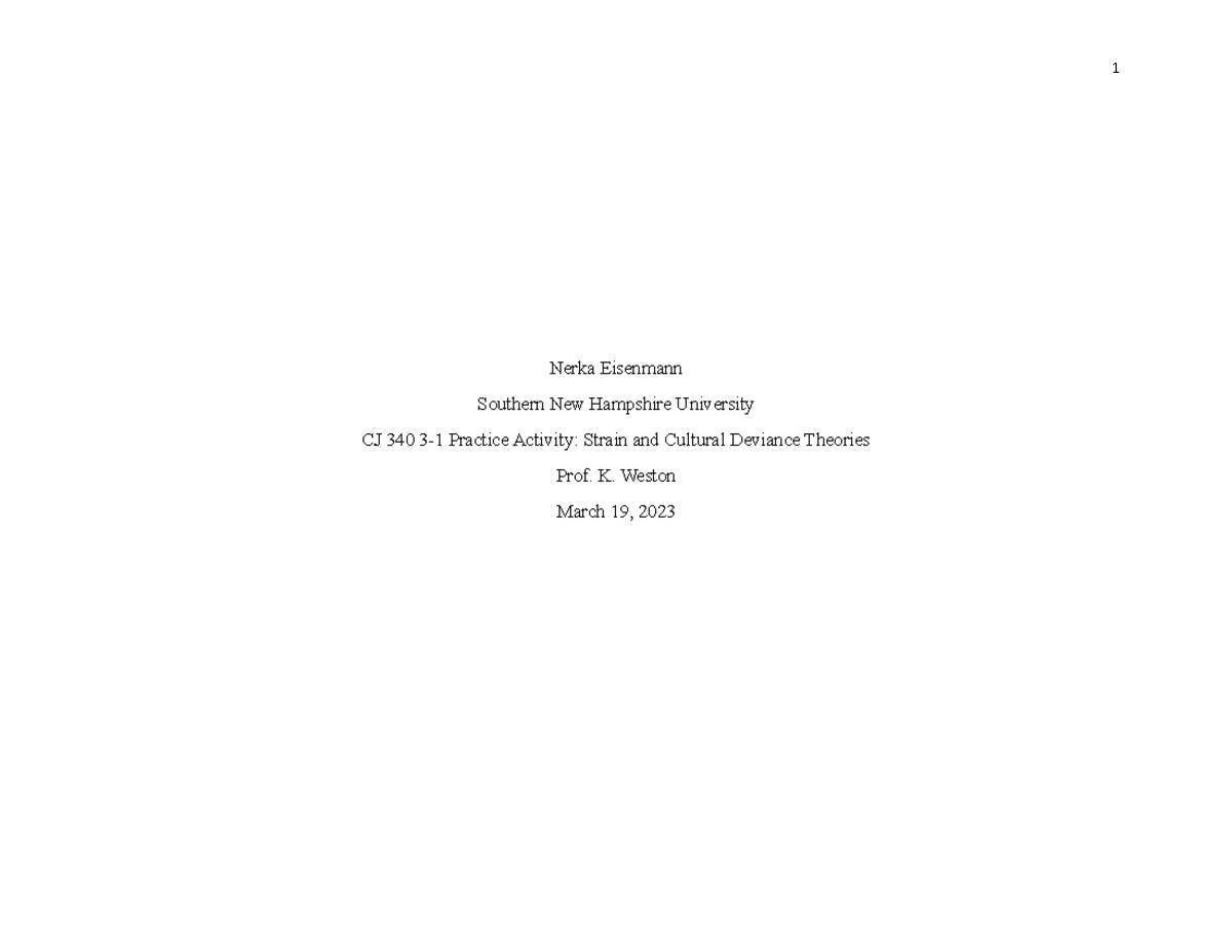 CJ 340 Module Three Practice Activity Template 3-19-2023 - Nerka ...