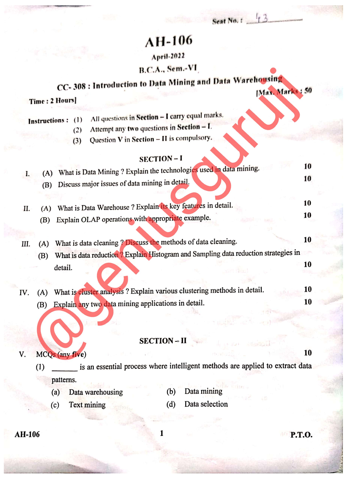 Data mining paper - Studocu