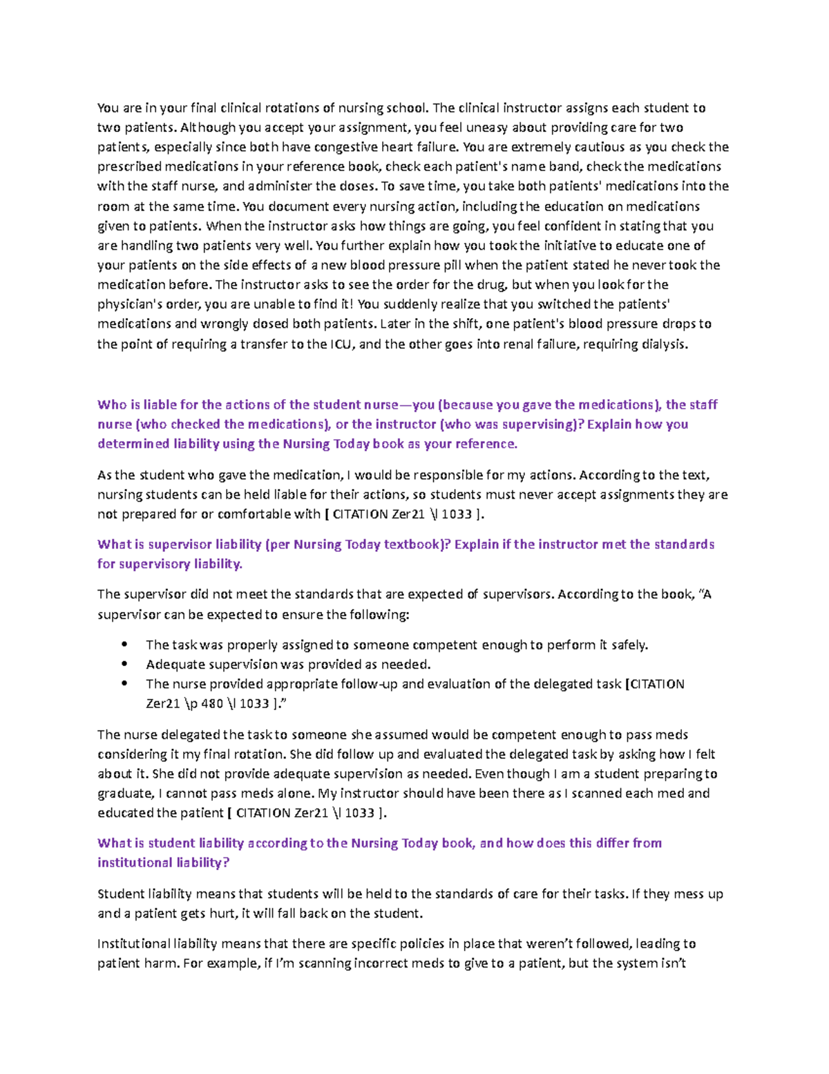 Discussion post Week 4 - You are in your final clinical rotations of ...