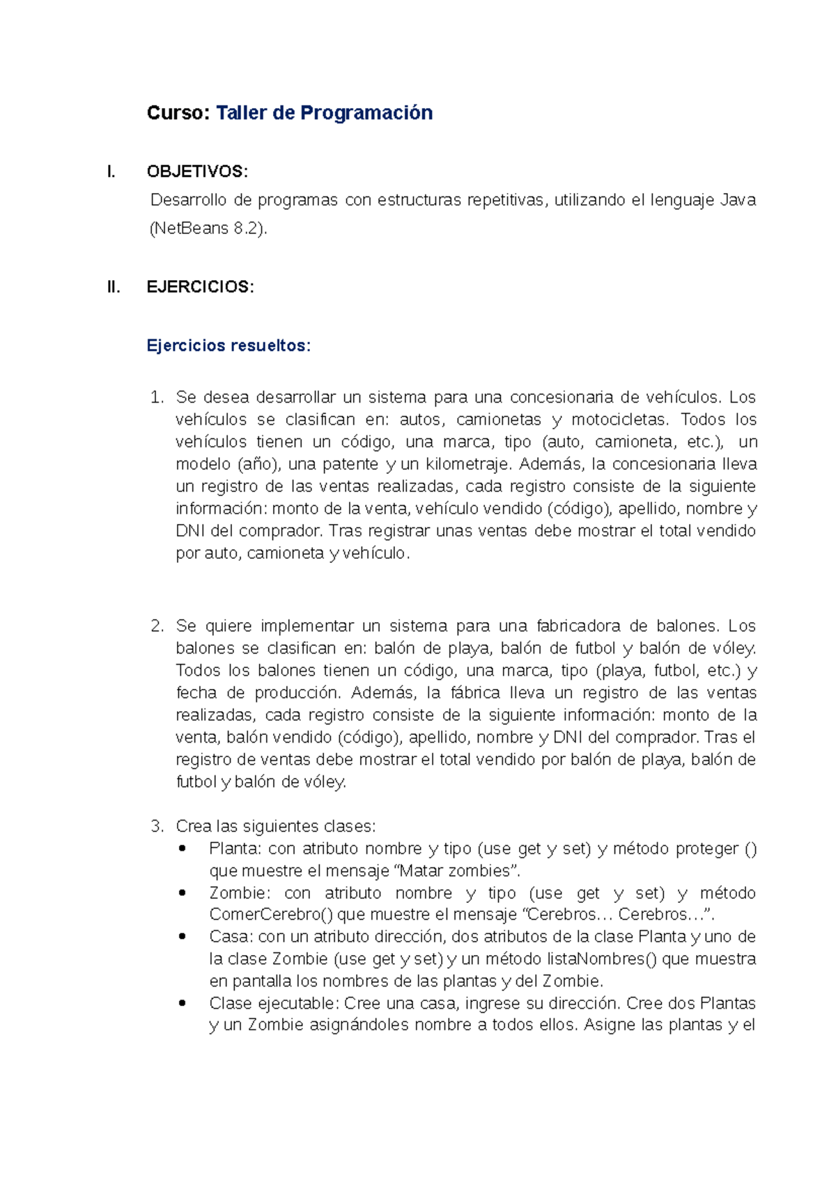 Tarea 13 taller de programación del 2020 - Curso: Taller de ...