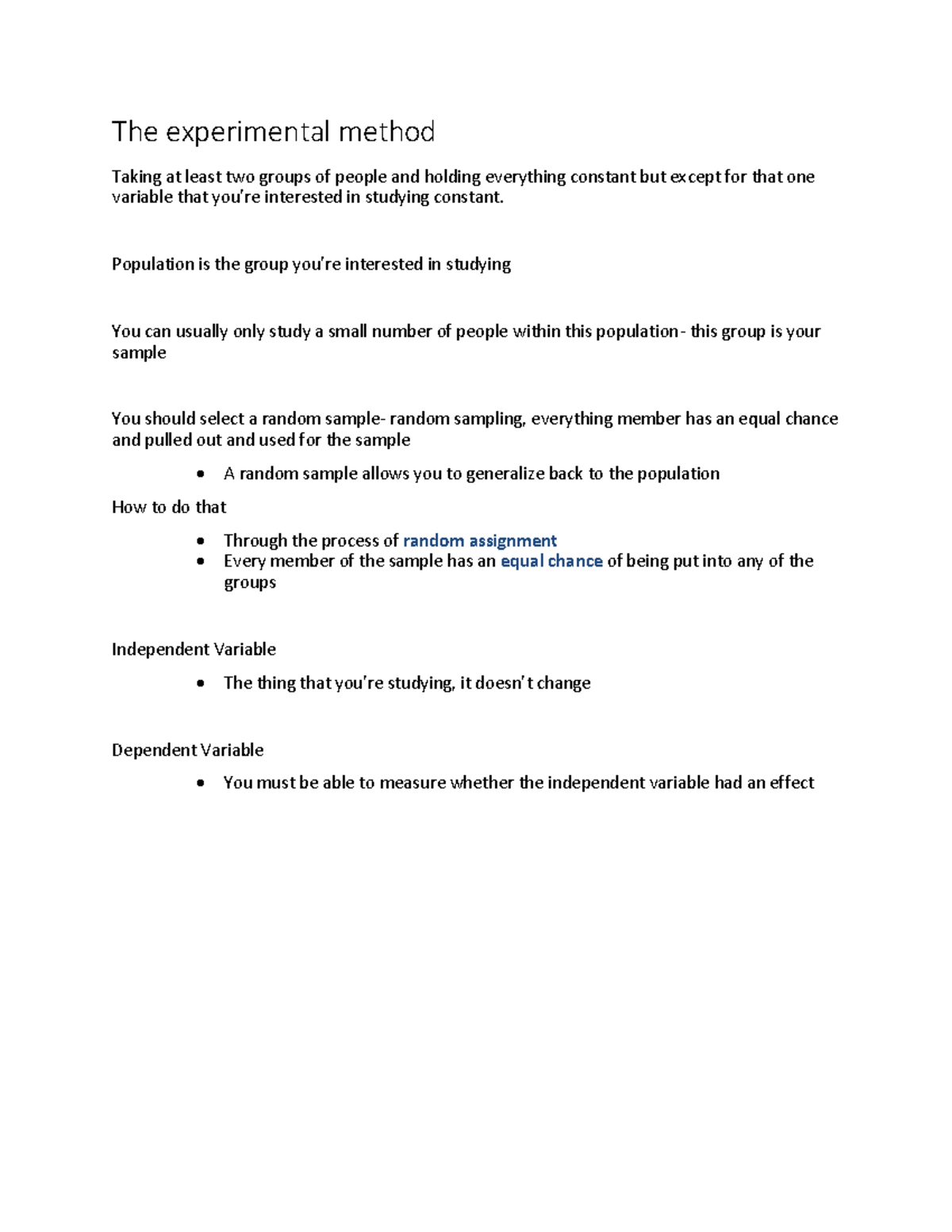 Document 43-3 - psych 101 lecture - The experimental method Taking at ...