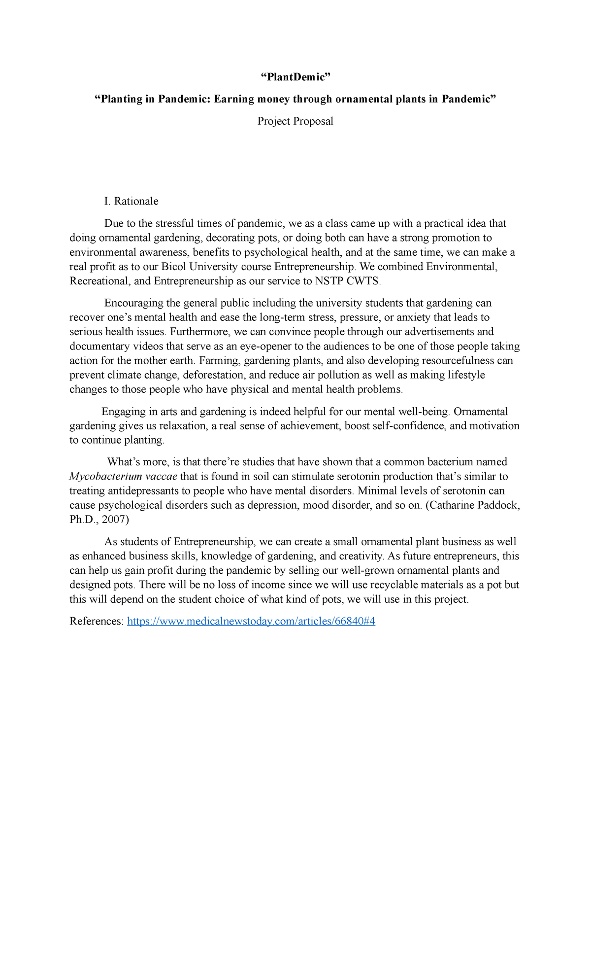 Plant Demic (Planting in Pandemic) - “PlantDemic” “Planting in Pandemic ...