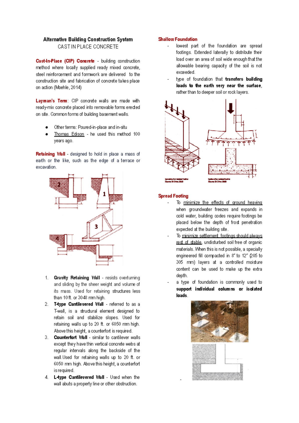 Deptals Btech 5- Reviewer - Alternative Building Construction System ...