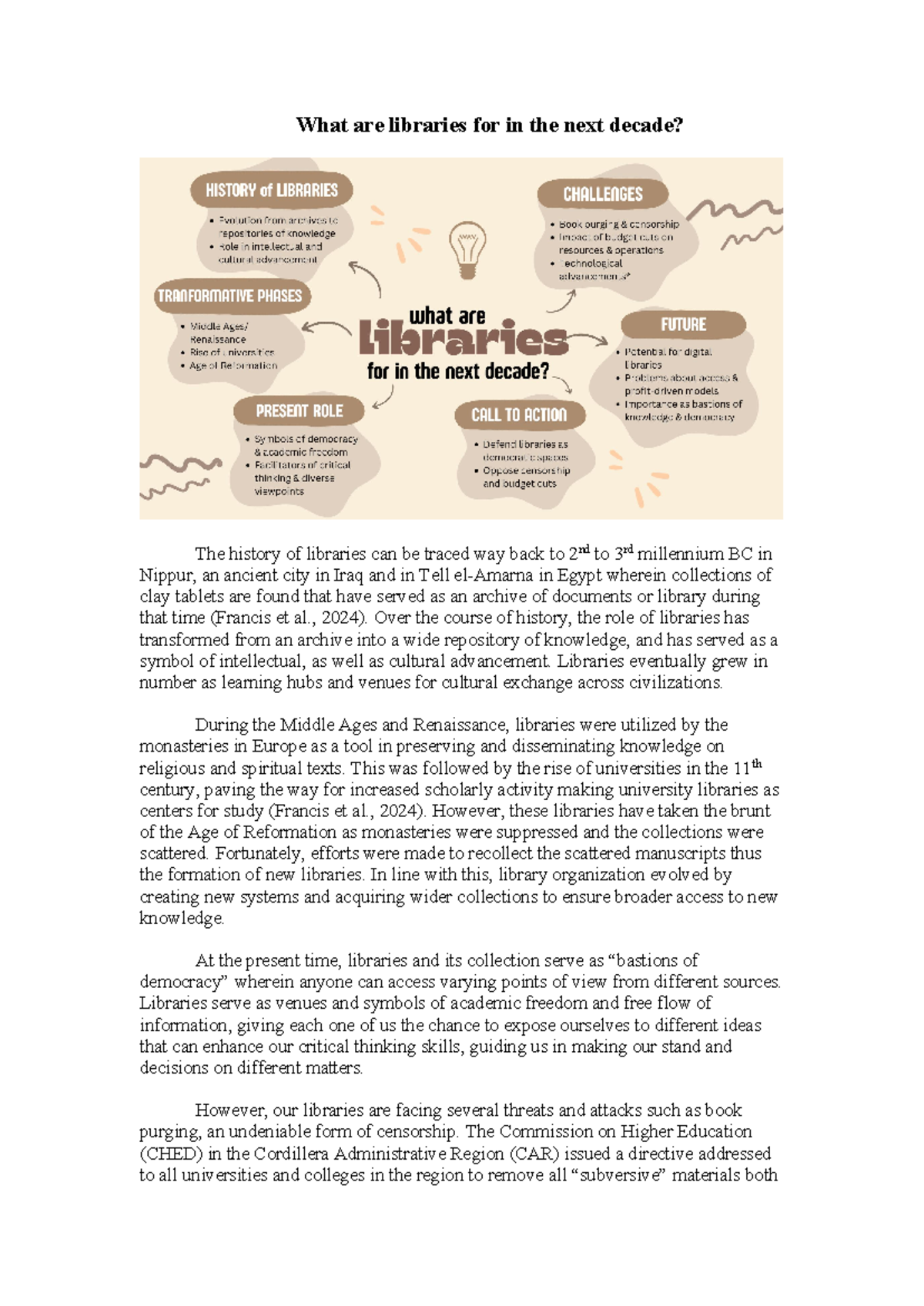 Sebastian Essay What are libraries for in the next decade - What are ...