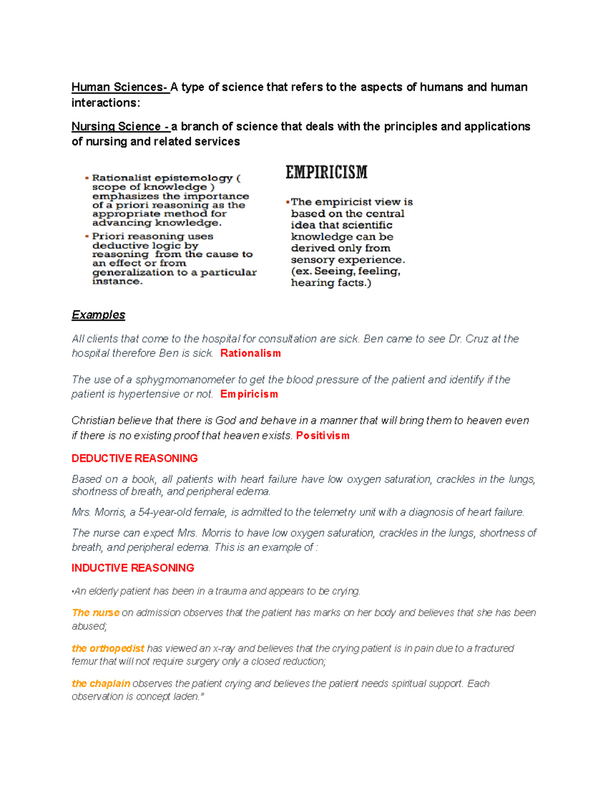 History and philosophy of science - Human Sciences- A type of science ...