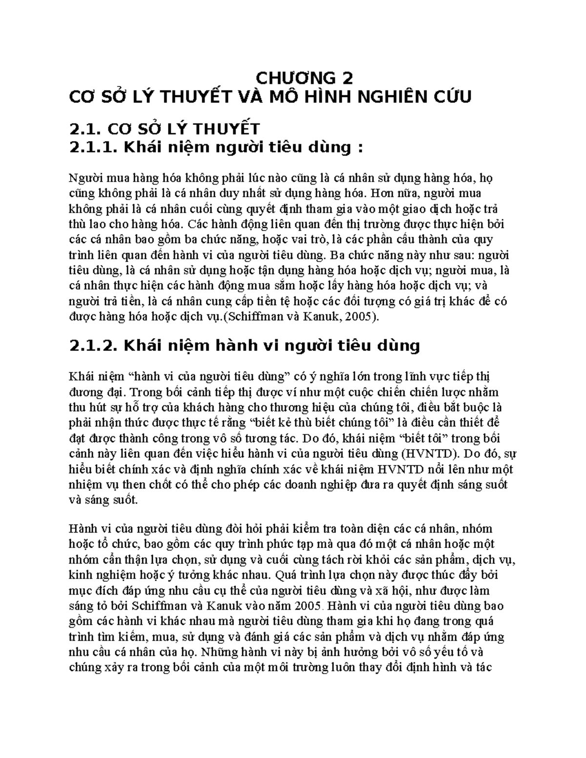 Chương 2 dinh manh hung - CHƯƠNG 2 CƠ SỞ LÝ THUYẾT VÀ MÔ HÌNH NGHIÊN CỨU 2. CƠ SỞ LÝ - Studocu