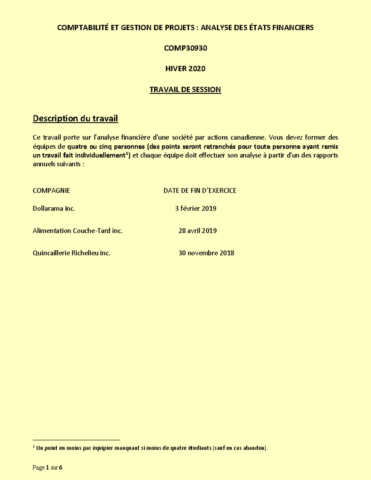 Travail de session-Directives-H2020 - Warning: TT: undefined function: 32 COMPTABILITÉ ET ...