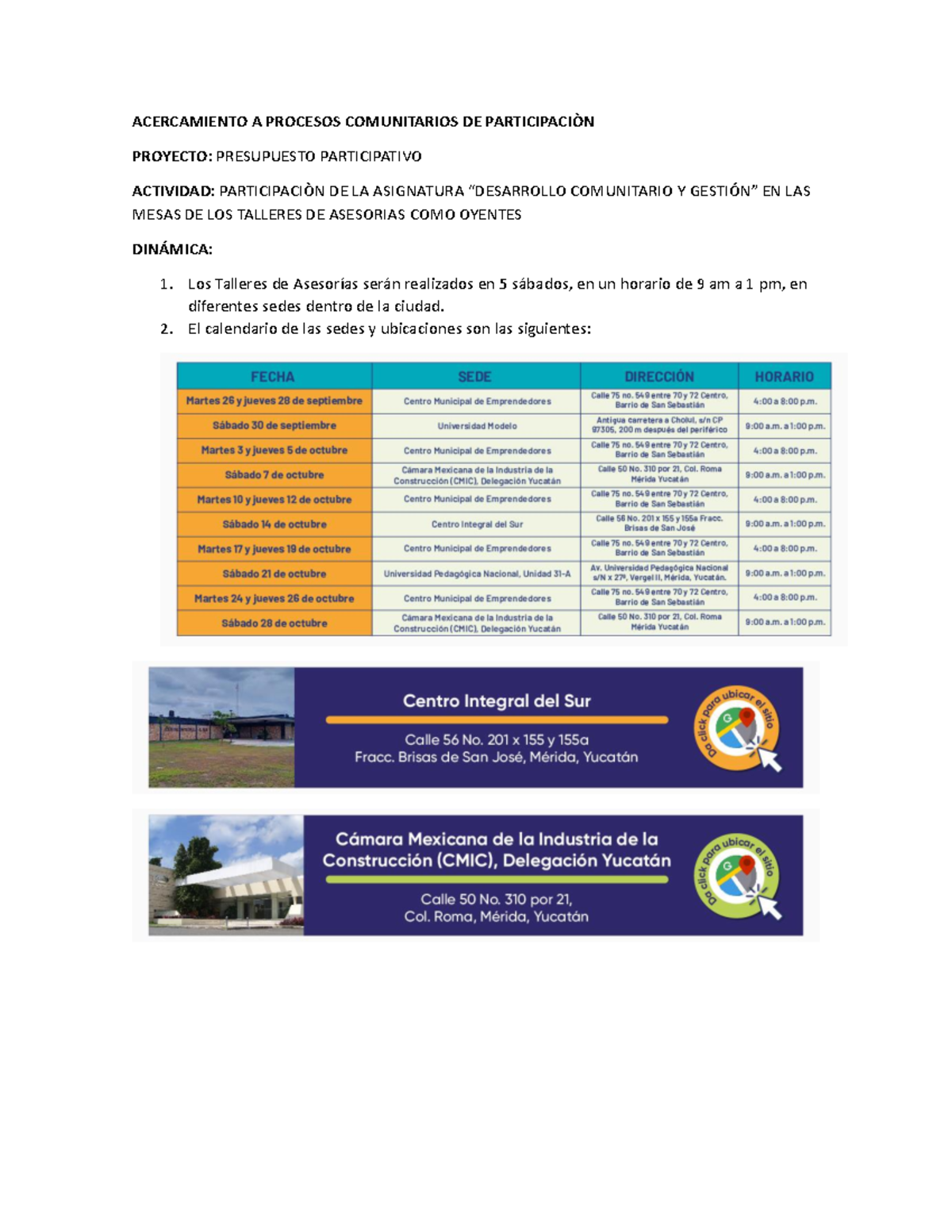 Acercamiento A Procesos Comunitarios DE Participaciòn - ACERCAMIENTO A PROCESOS COMUNITARIOS DE ...