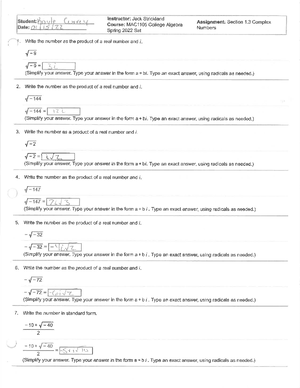 MAC1105 Practice Final Exam - MAC 1105 - Studocu