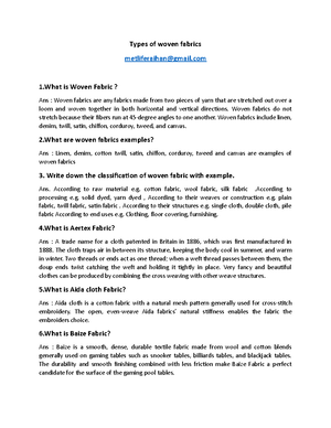 Exam, questions and answers - Pattern making Questions and Answers by ...