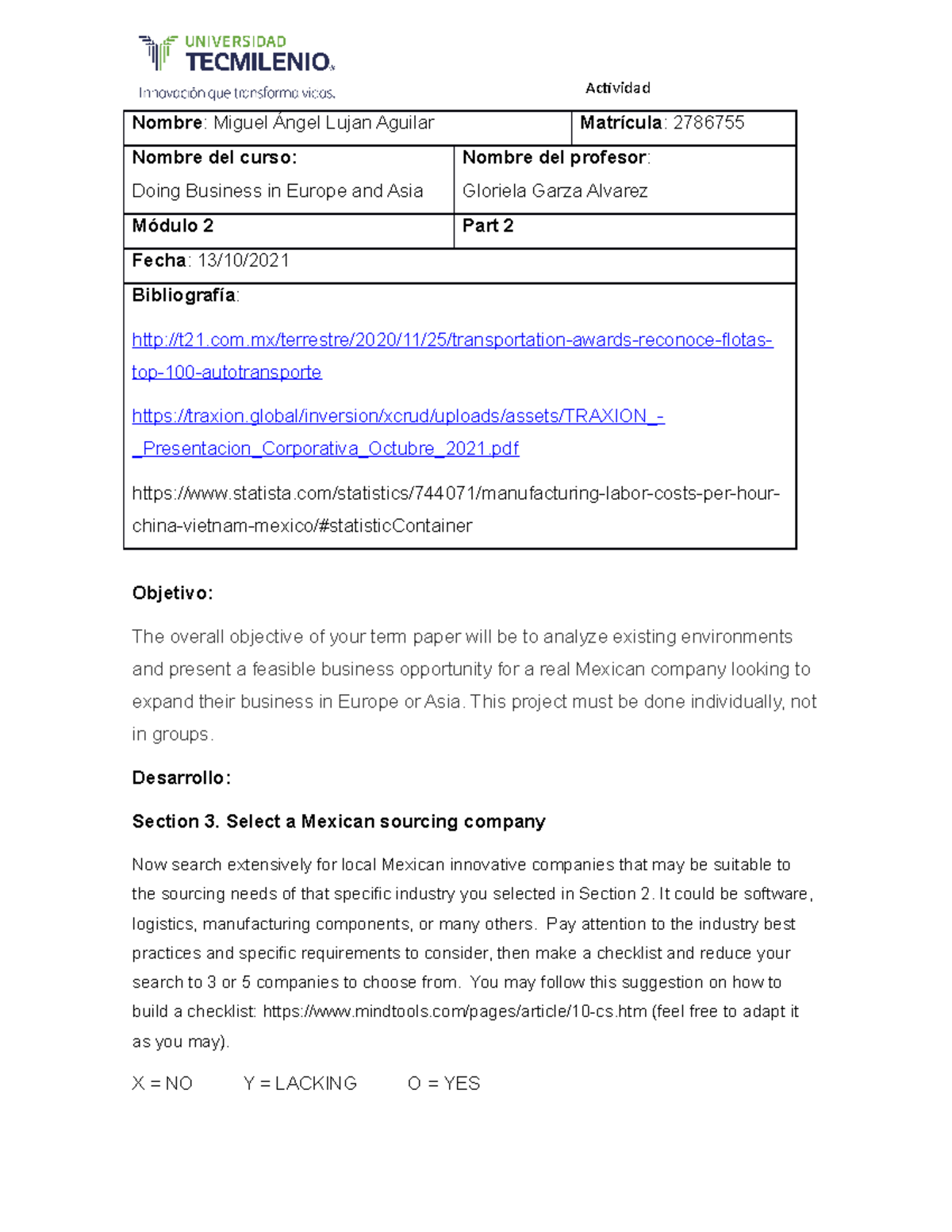 Part 2 - óiuytre - Nombre : Miguel Ángel Lujan Aguilar Matrícula ...