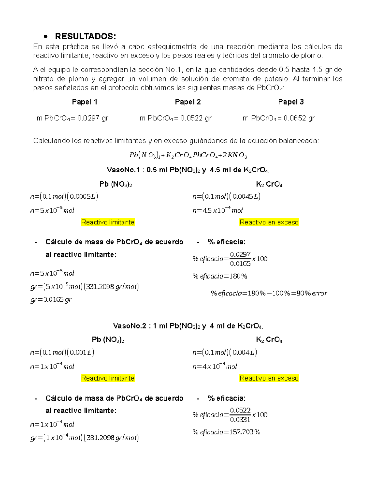 Reporte final Practica No - · RESULTADOS: En esta práctica se llevó a ...