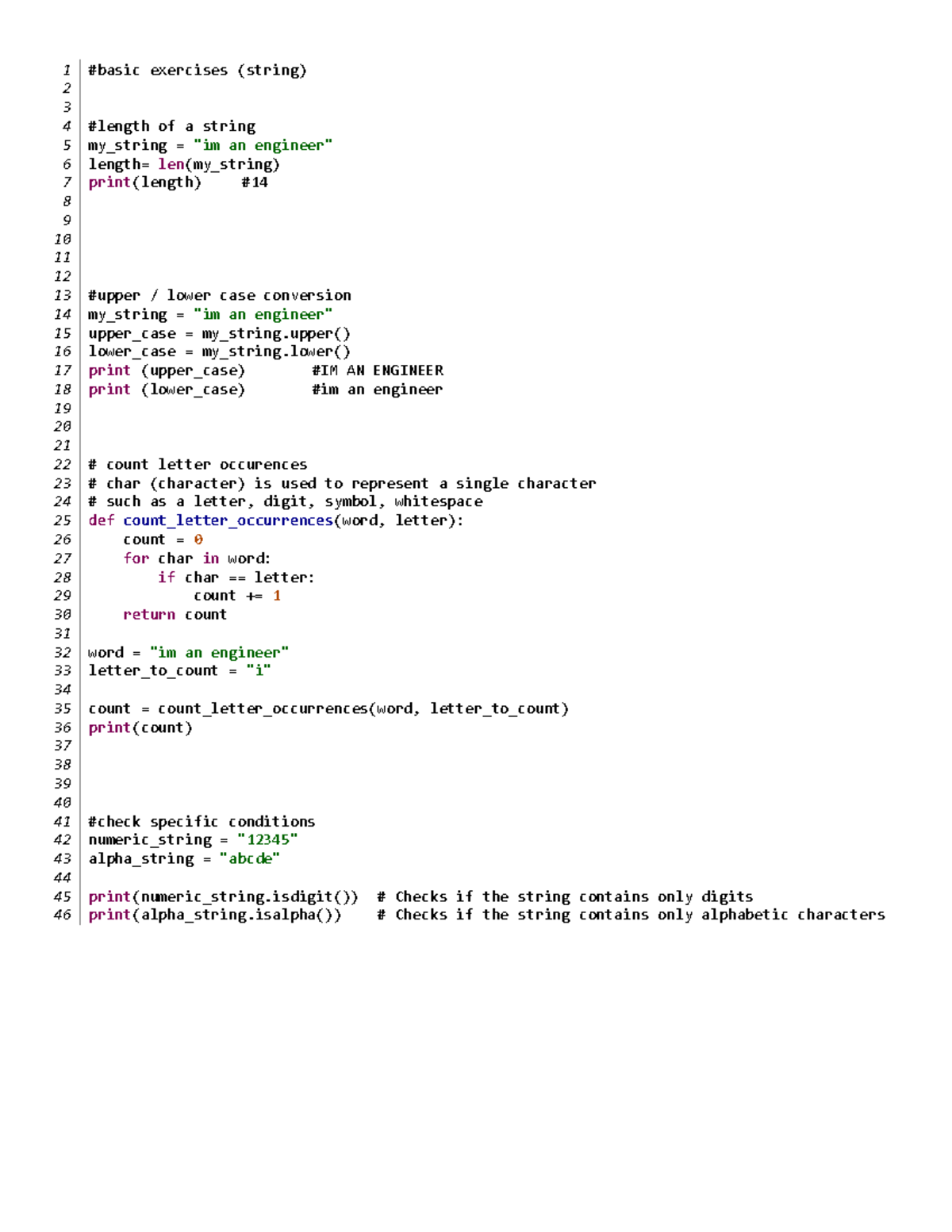 String Python Basis Technieken 1 Basic Exercises String 2 3 4 Length Of A String 5 My 1976