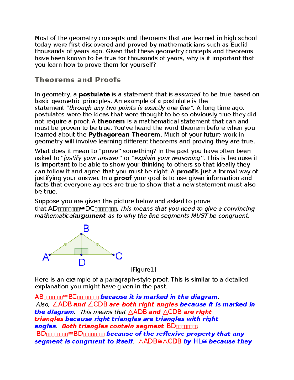 Math lecture notes - Most of the geometry concepts and theorems that ...
