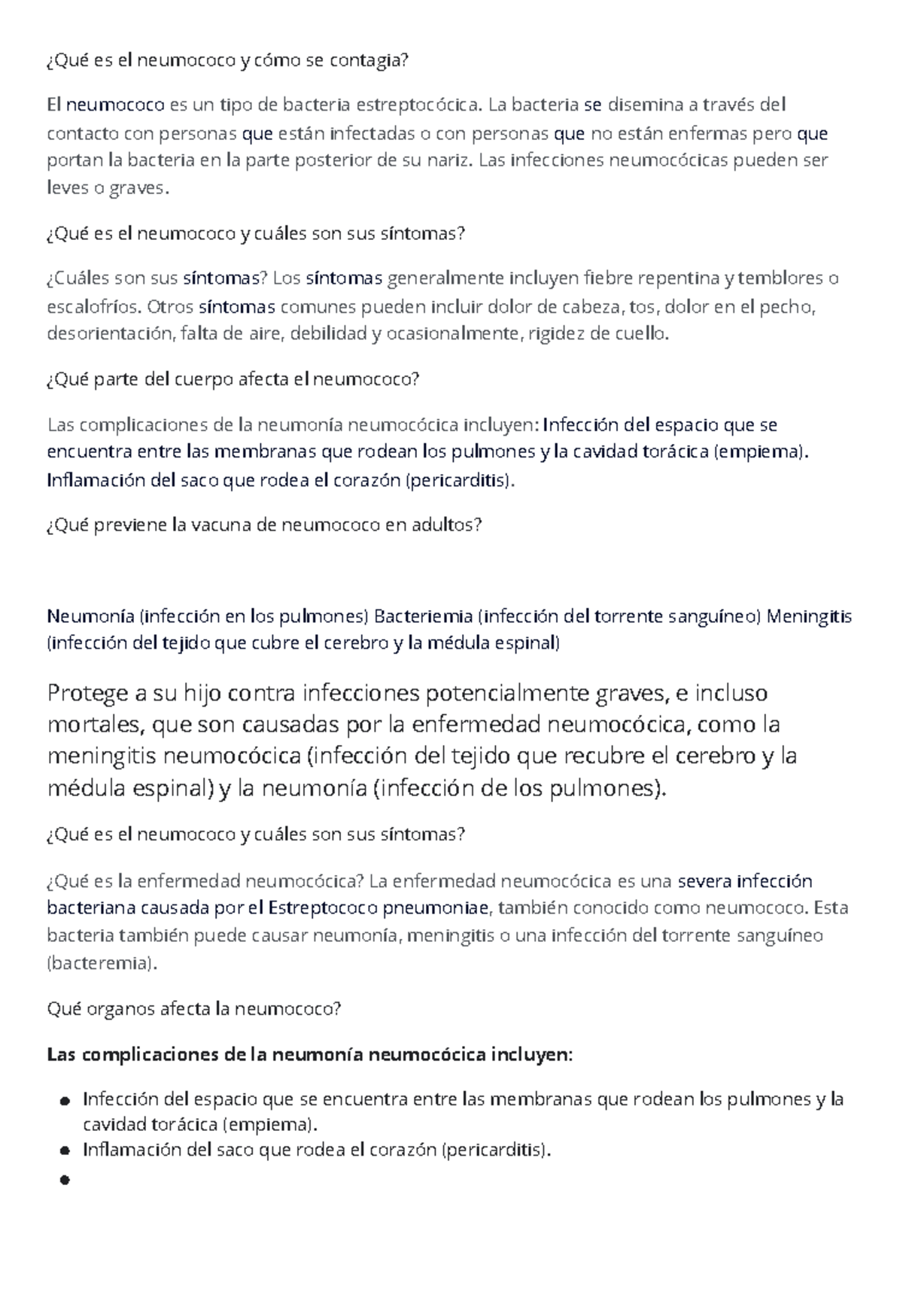 ¿Qué es el neumococo y cómo se contagia - ¿Qué es el neumococo y cómo ...