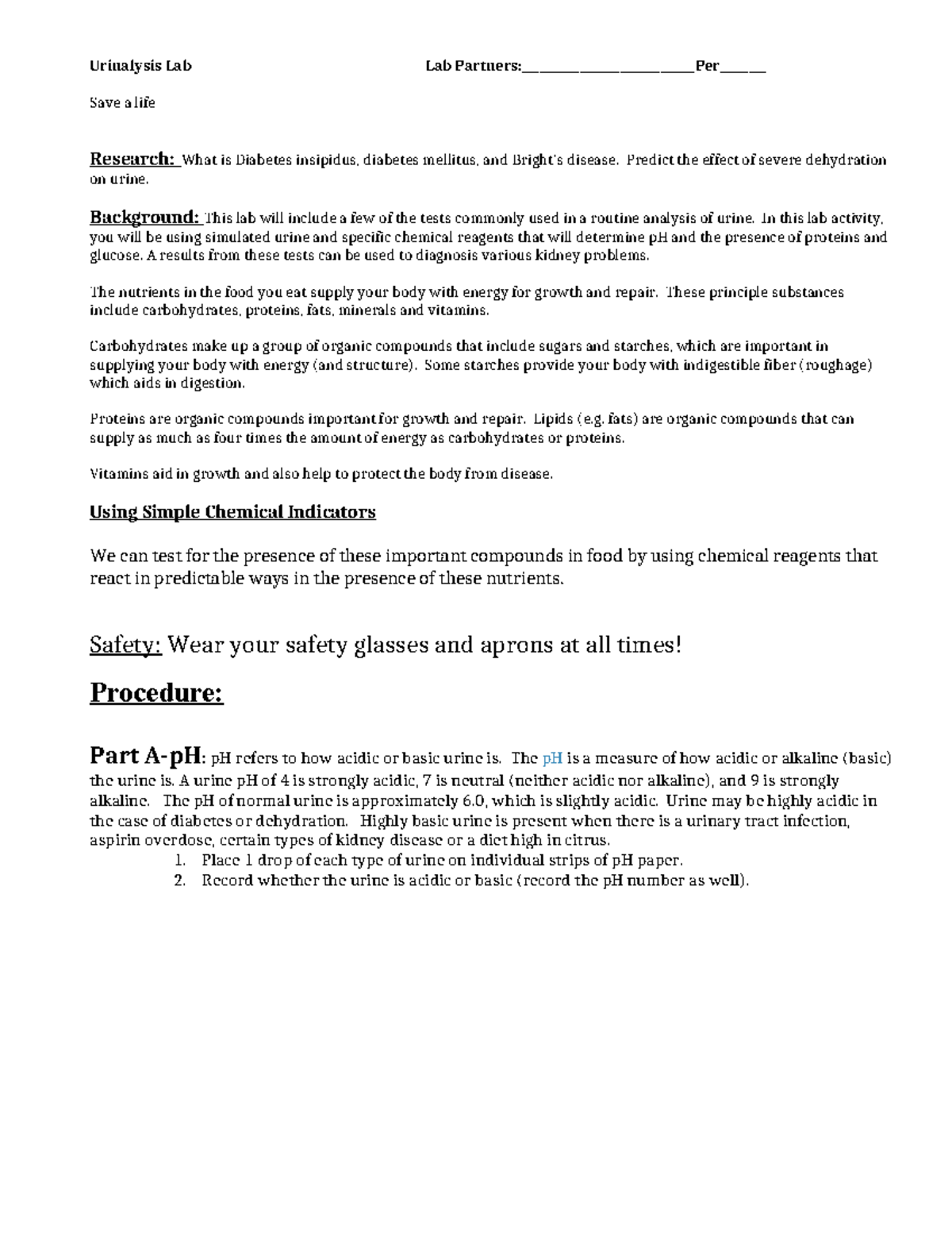Urinalysis Lab - lab work - Urinalysis Lab Lab Partners ...