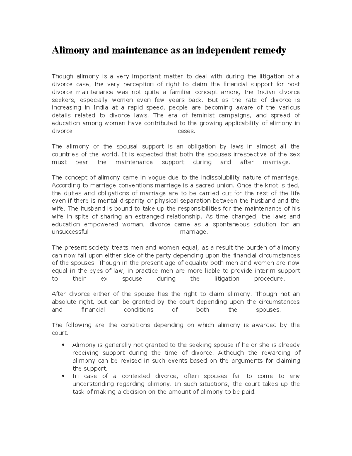 Alimony-and-maintenance-as-an-independent-remedy - Alimony and ...