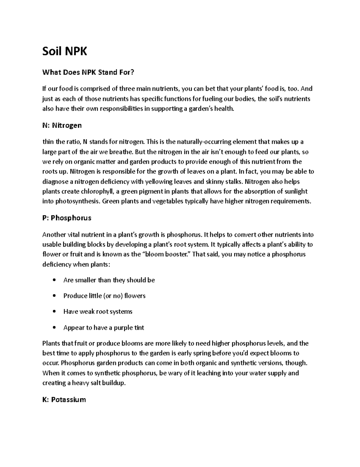 Lecture 3 Soil NPK - lesson 3 - Analytical Chemistry - DHVSU - Studocu