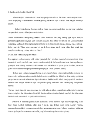 ISC102 2021688062 - muamalat - ANSWER BOOKLET FACULTY ACADEMY CONTEMPORARY ISLAMIC STUDIES ...