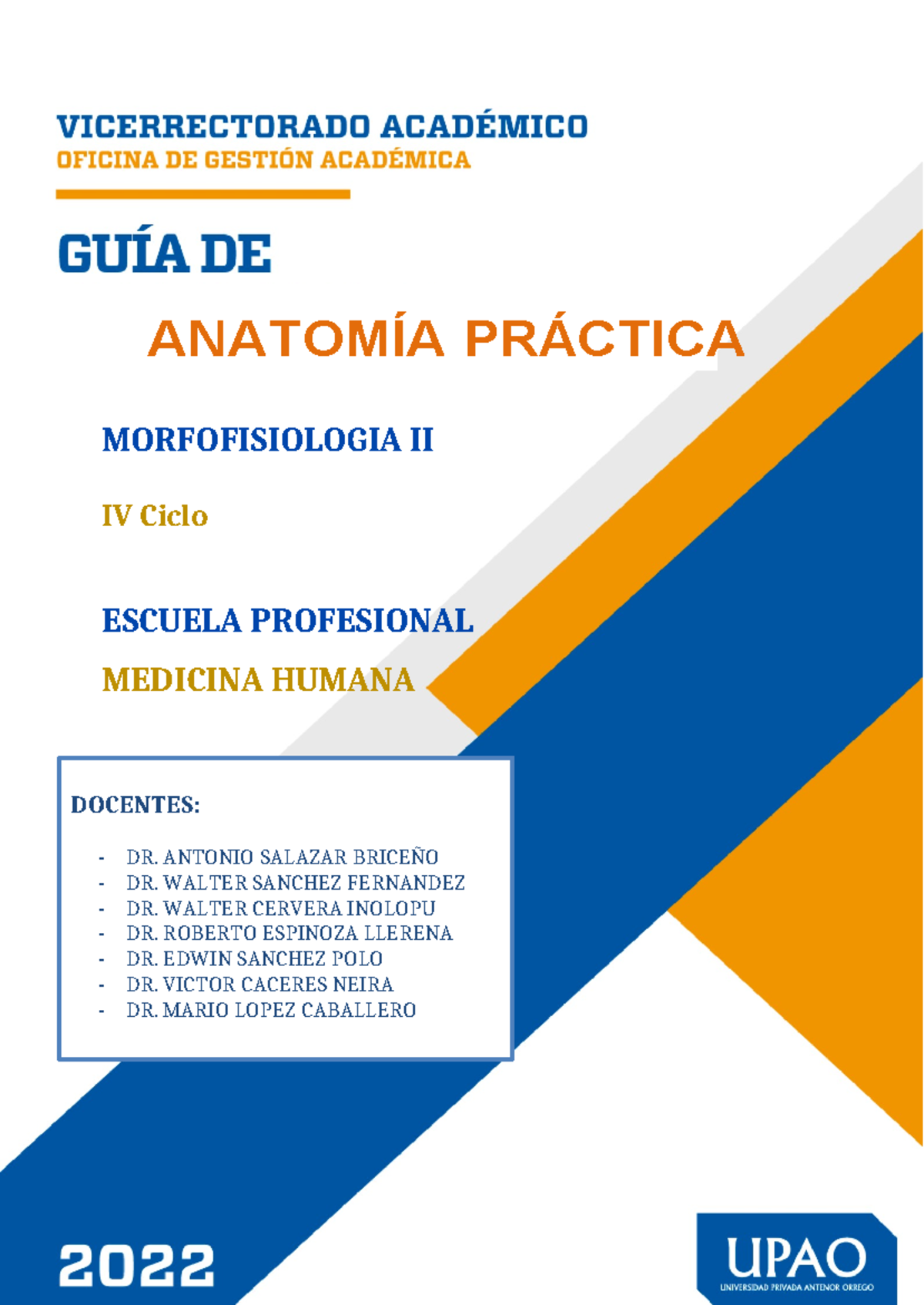 Guía de Práctica de Anatomía Morfología II - ANATOMÍA PR Á CTICA MORFOFISIOLOGIA II IV Ciclo ...
