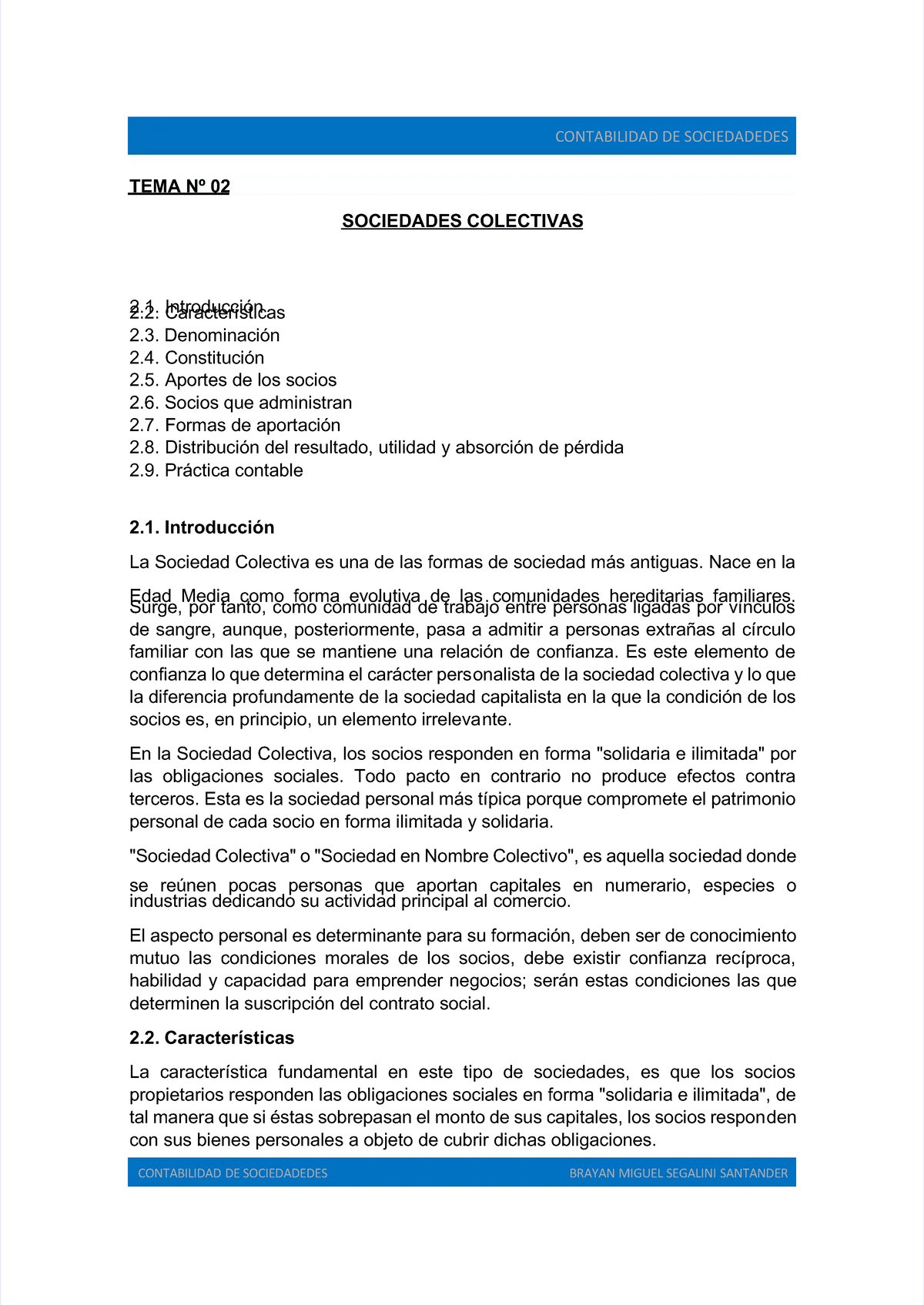 Pdf-sociedades-colectivas compress - TEMA Nº 02TEMA Nº 02 SOCIEDADES COLECTIVASSOCIEDADES ...