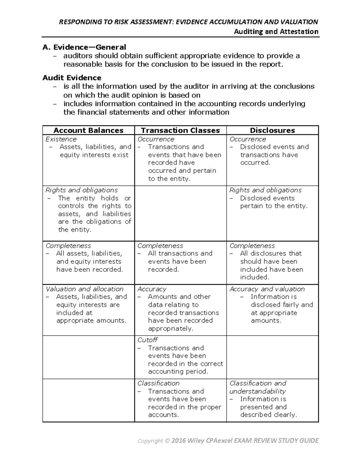 Responding to Risk Assessment (Auditing and Attestation) - Auditing and ...