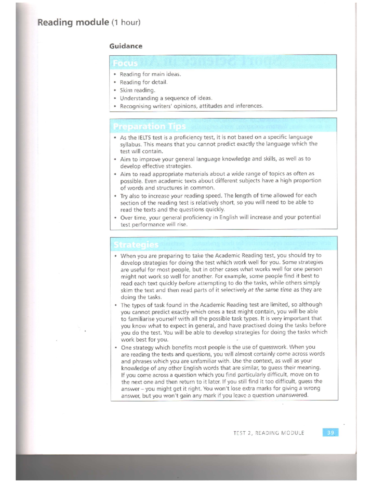 Reading Book 3 Test 2 - Writing AE1 - Studocu