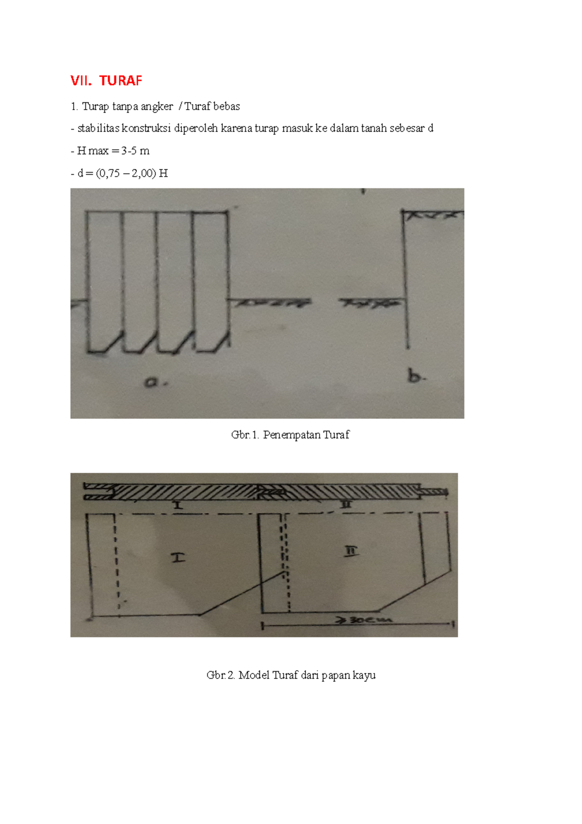 Kuliah fondasi ke 7 - berisikan tentang materi pondasi (7) - VII. TURAF ...