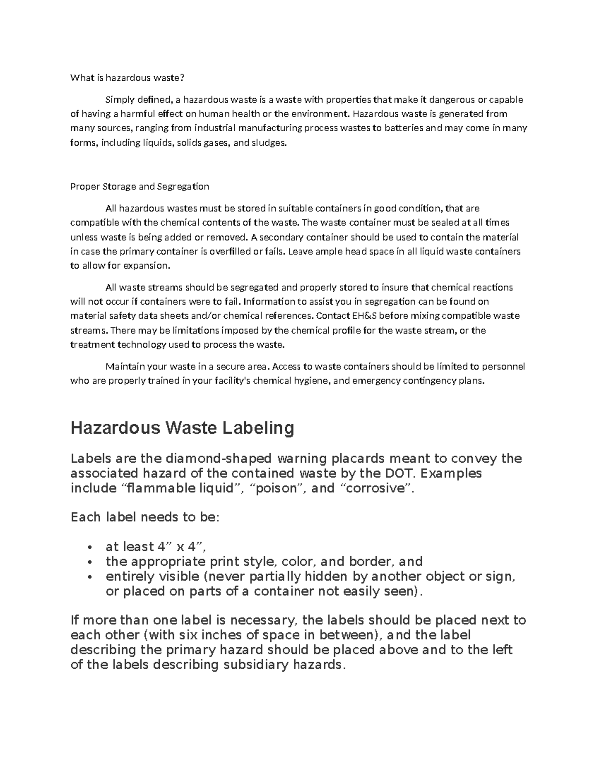 What is hazardous waste - What is hazardous waste? Simply defined, a ...