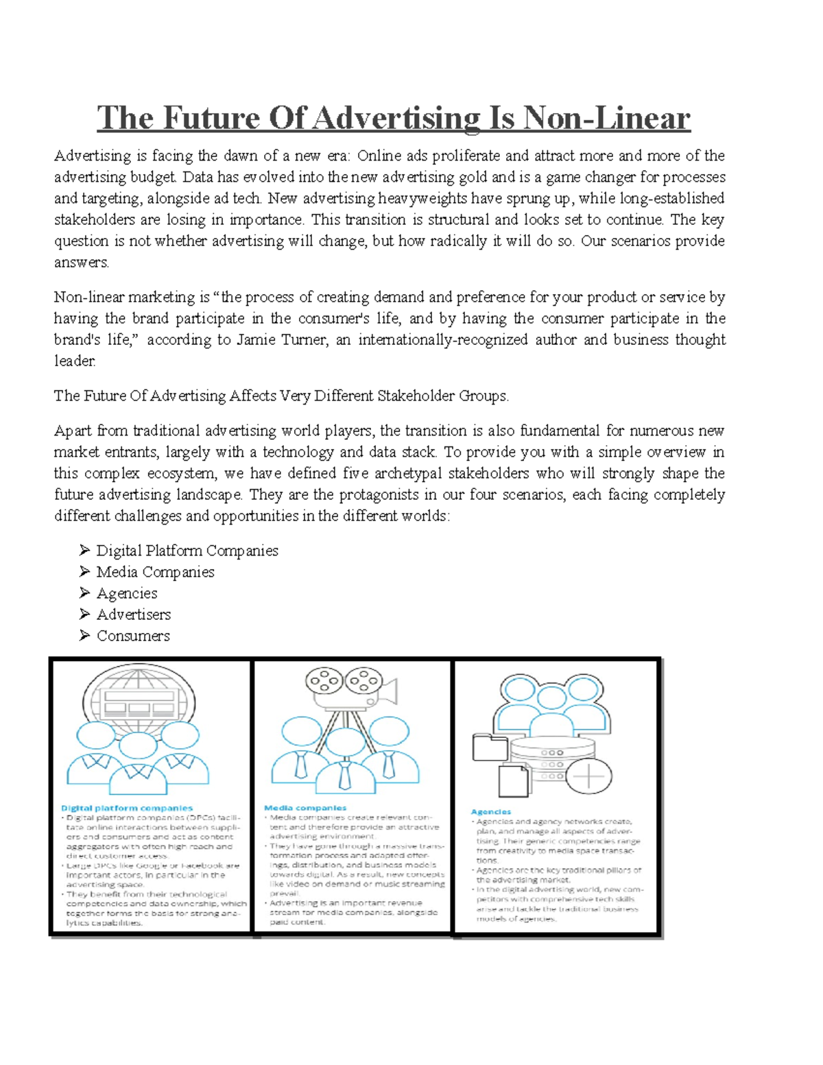 The Future Of Advertising Is Non Liner Marketing - The Future Of ...