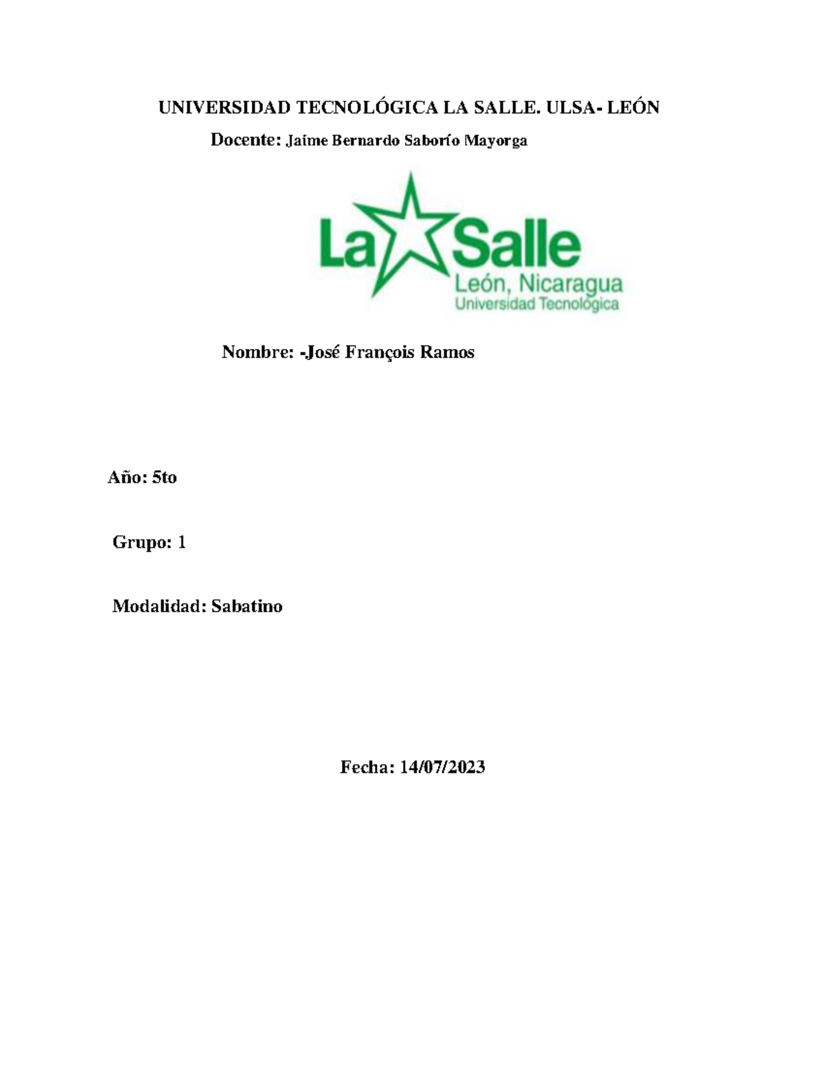 Aprovechamiento energia solar - UNIVERSIDAD TECNOLÓGICA LA SALLE. ULSA ...