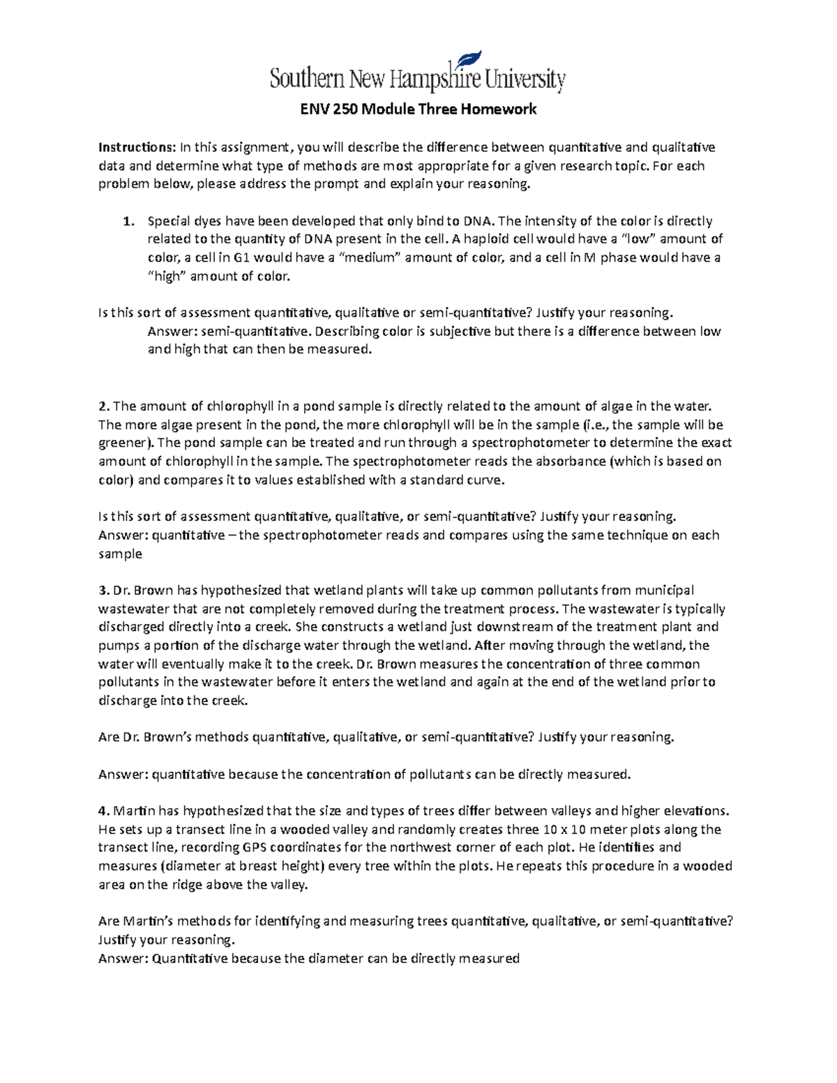 ENV 250 Module Three Homework done - ENV 250 Module Three Homework ...