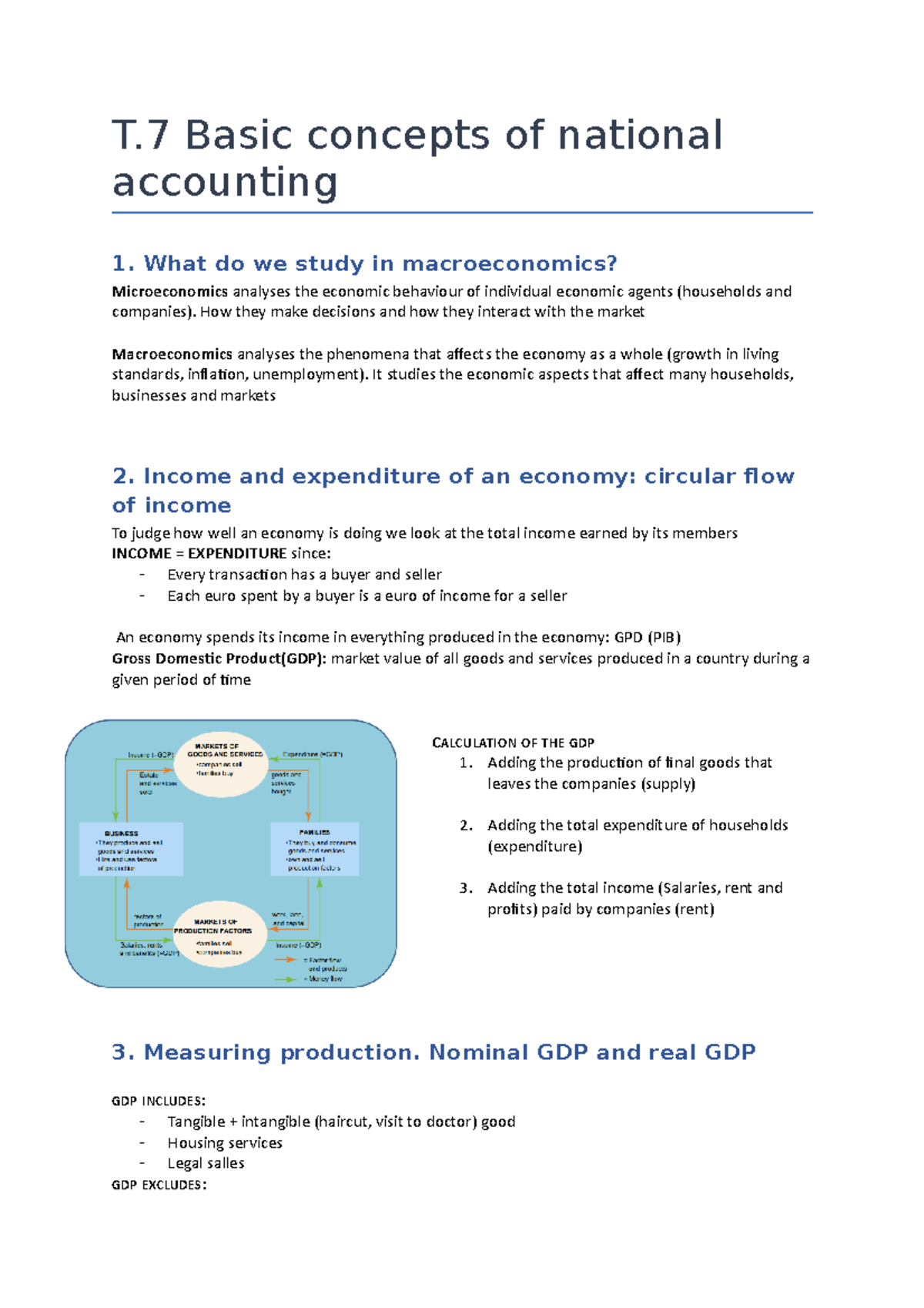 T.7 Basic concepts of national accounting - What do we study in ...