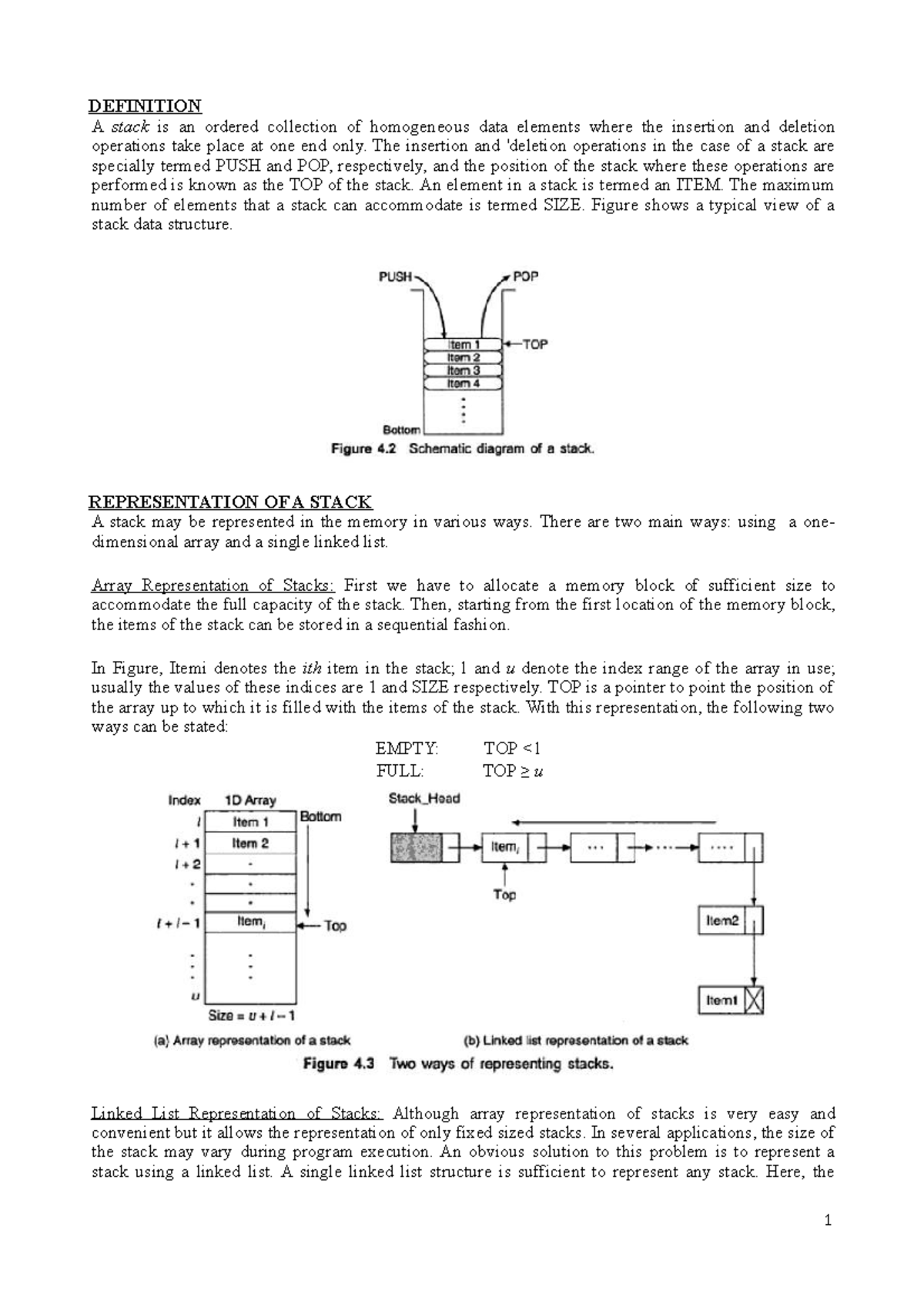 1 - stack datta structure notes from beginner to advanced level ...