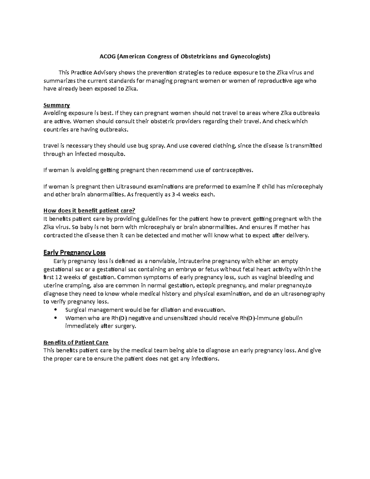 Maternity - review - ACOG (American Congress of Obstetricians and ...