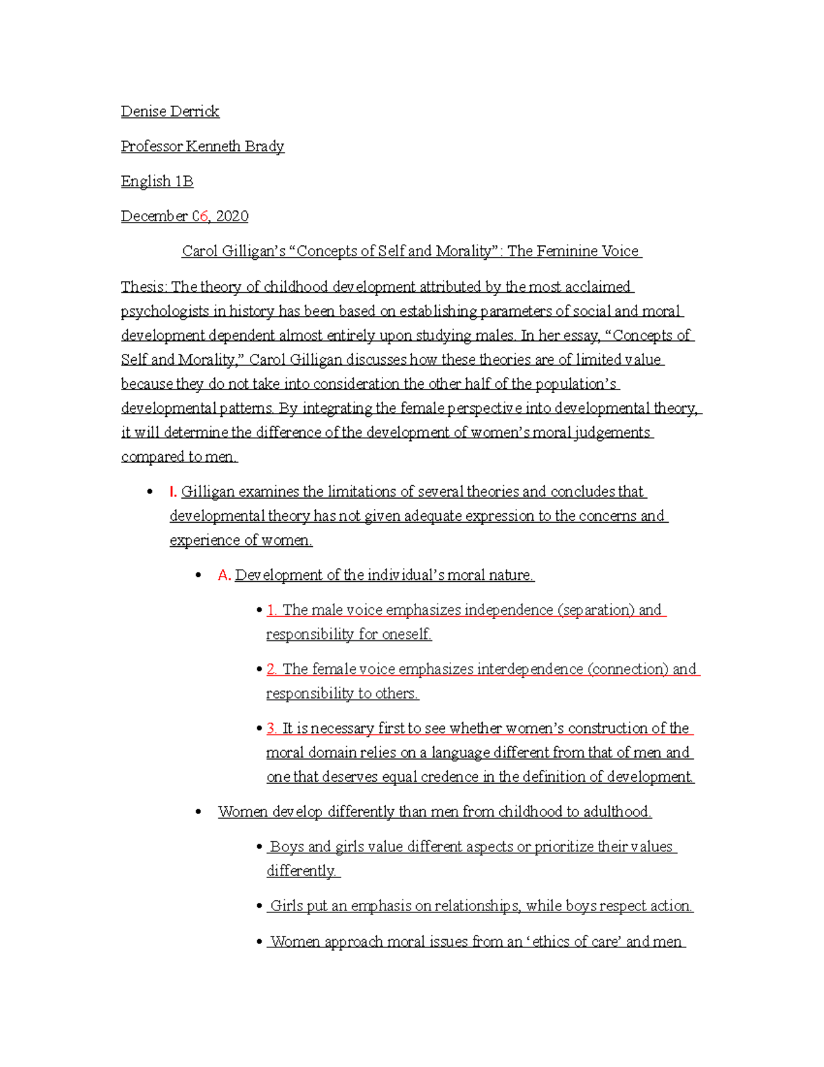 Intro to SOC Essay - Denise Derrick Professor Kenneth Brady English 1B ...