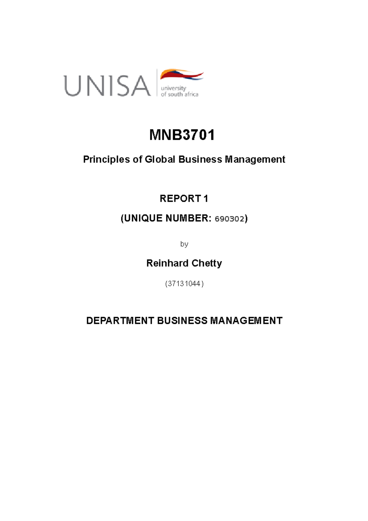 Cover page and declaration (3) (2) - MNB Principles of Global Business ...